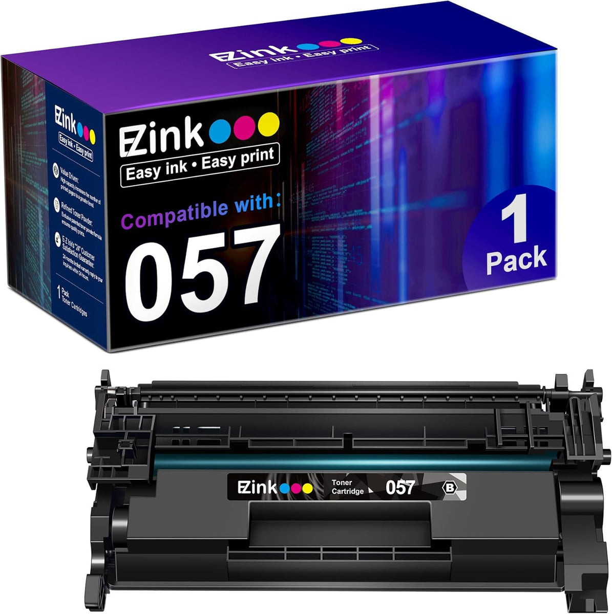 Canon 057 057H Compatible Toner Cartridges(1 Black) | E-Z Ink Canon 057 057H Compatible Toner Cartridges(1 Black) | E-Z Ink