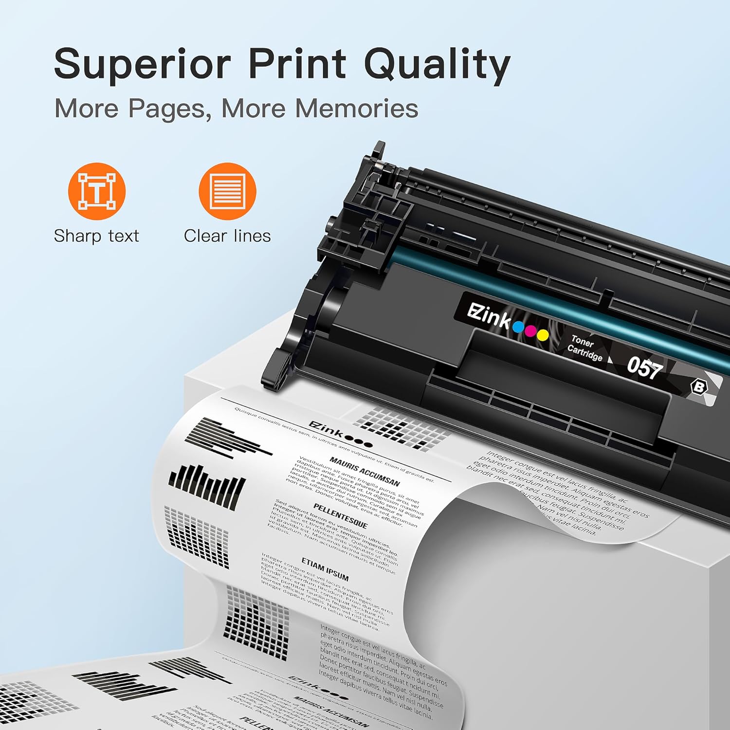 Canon 057 057H Compatible Toner Cartridges(1 Black) | E-Z Ink Canon 057 057H Compatible Toner Cartridges(1 Black) | E-Z Ink