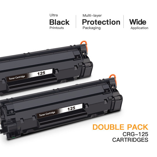 Canon 125 CRG-125 Compatible Toner Cartridge (2 Black) | E-Z Ink